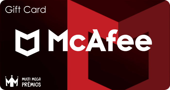 Cartão Presente McAfee - Multi Mega Premios