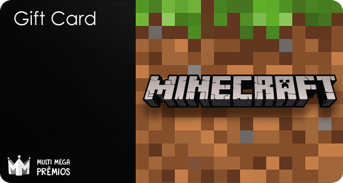 Cartão Presente Minecraft - Multi Mega Premios