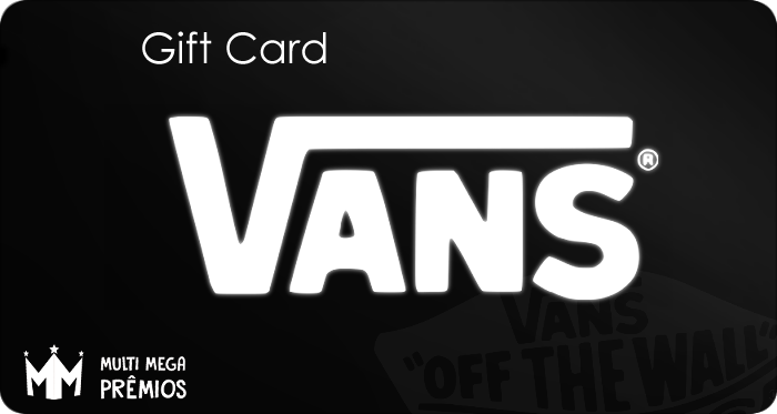 Cartão Presente Vans - Multi Mega Premios